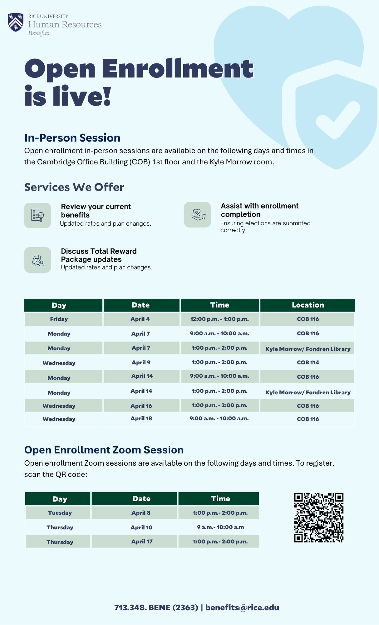 Open Enrollment 2025 - 2026 | Human Resources | Rice University